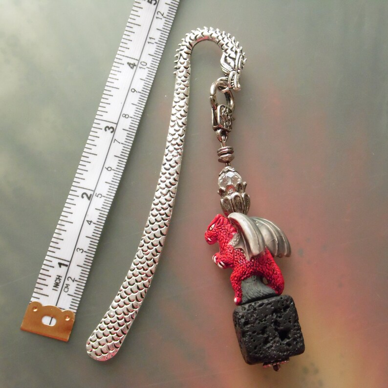 Bookmark Volcano Dragon on Lava Cube Can Also Be Used as a - Etsy