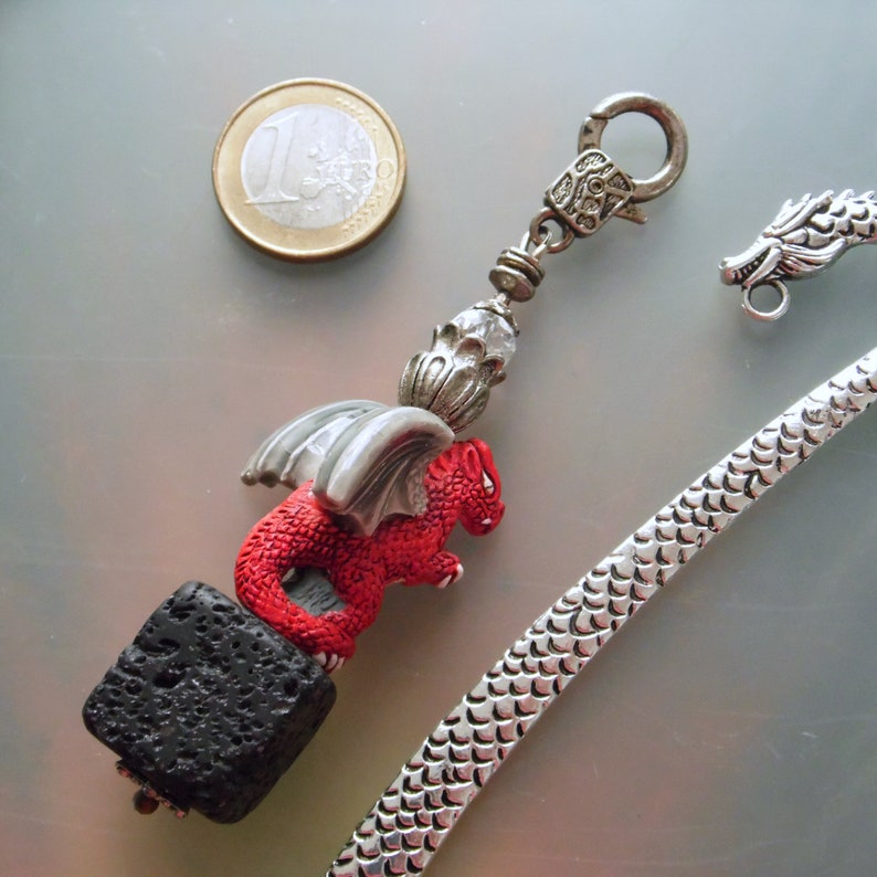 Bookmark Volcano Dragon on Lava Cube Can Also Be Used as a - Etsy