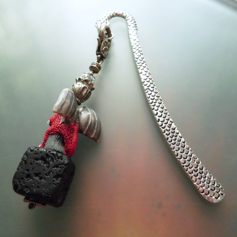 Bookmark Volcano Dragon on Lava Cube Can Also Be Used as a - Etsy