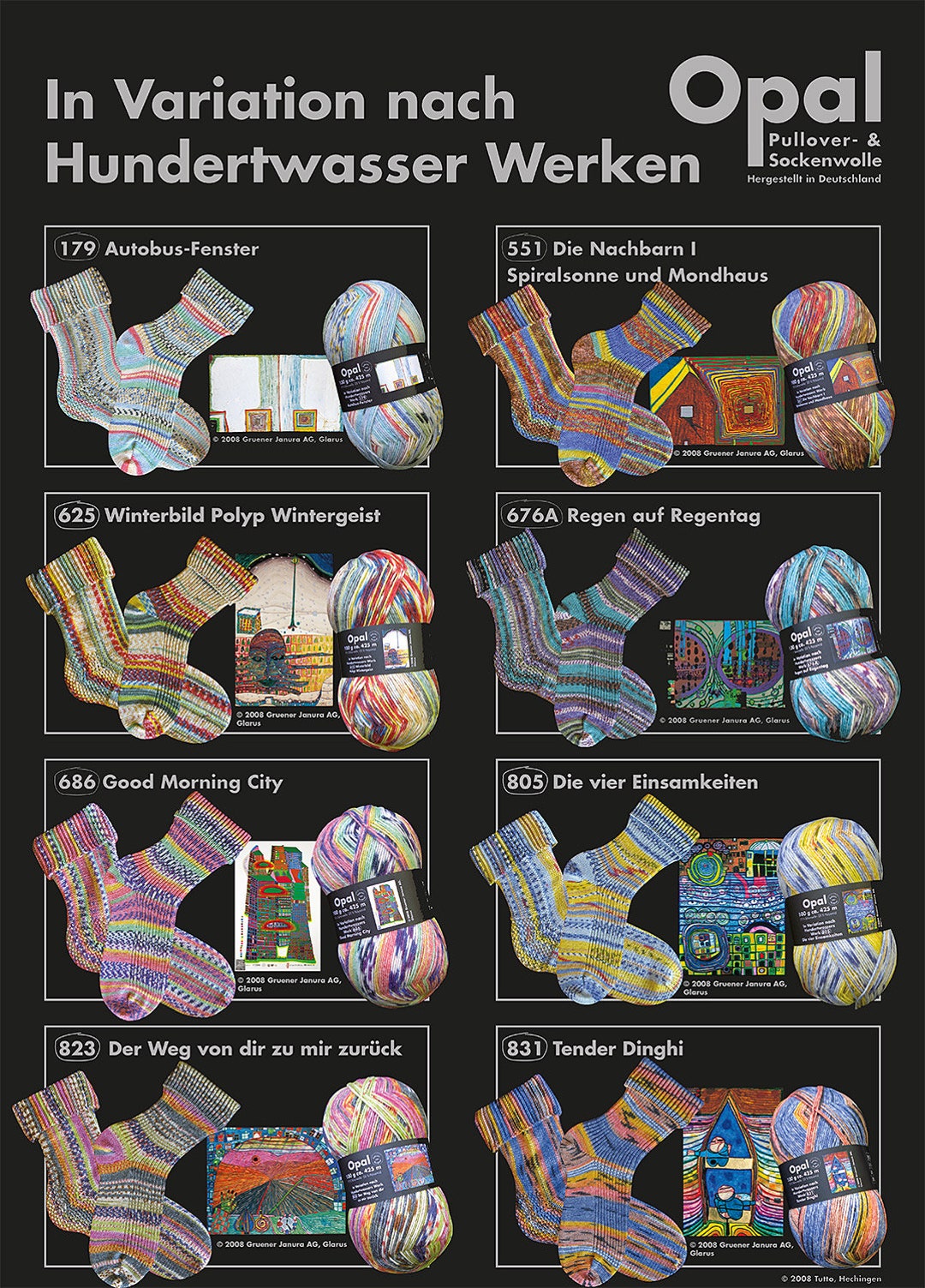 Opal Nach Hundertwasser Series 2 4-ply Sock Yarn 100 G Balls All Colors to Choose From - Etsy