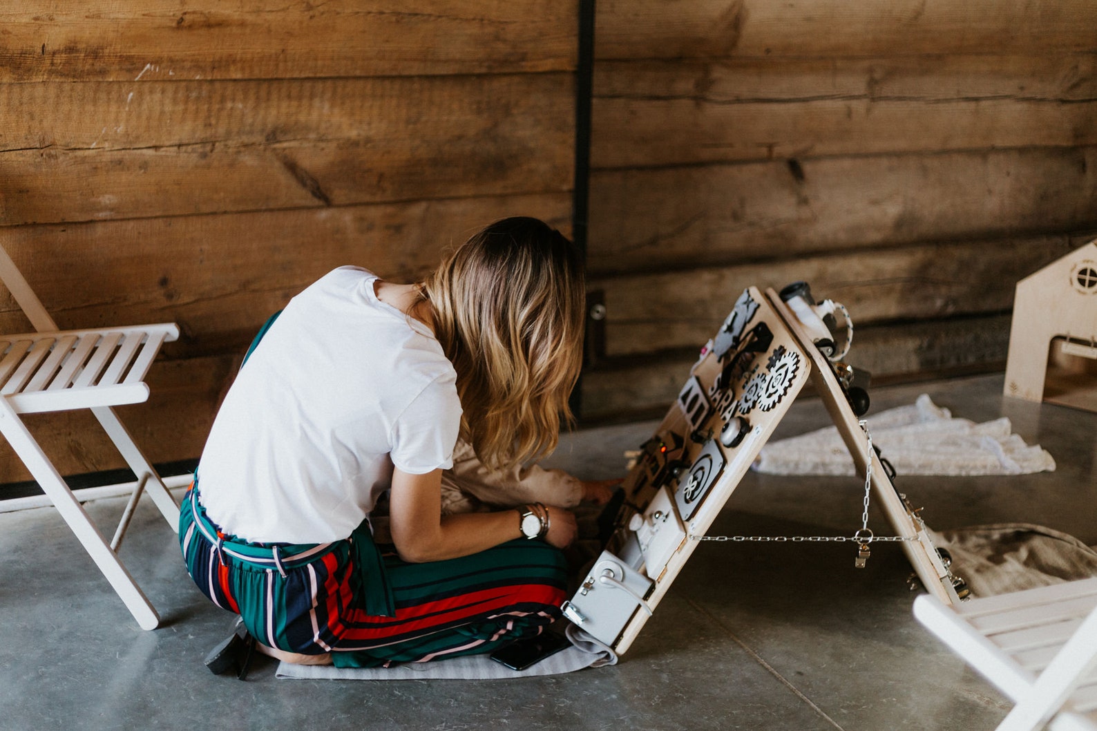 Double Busy Board Standing Busy Board Two Sided Board - Etsy