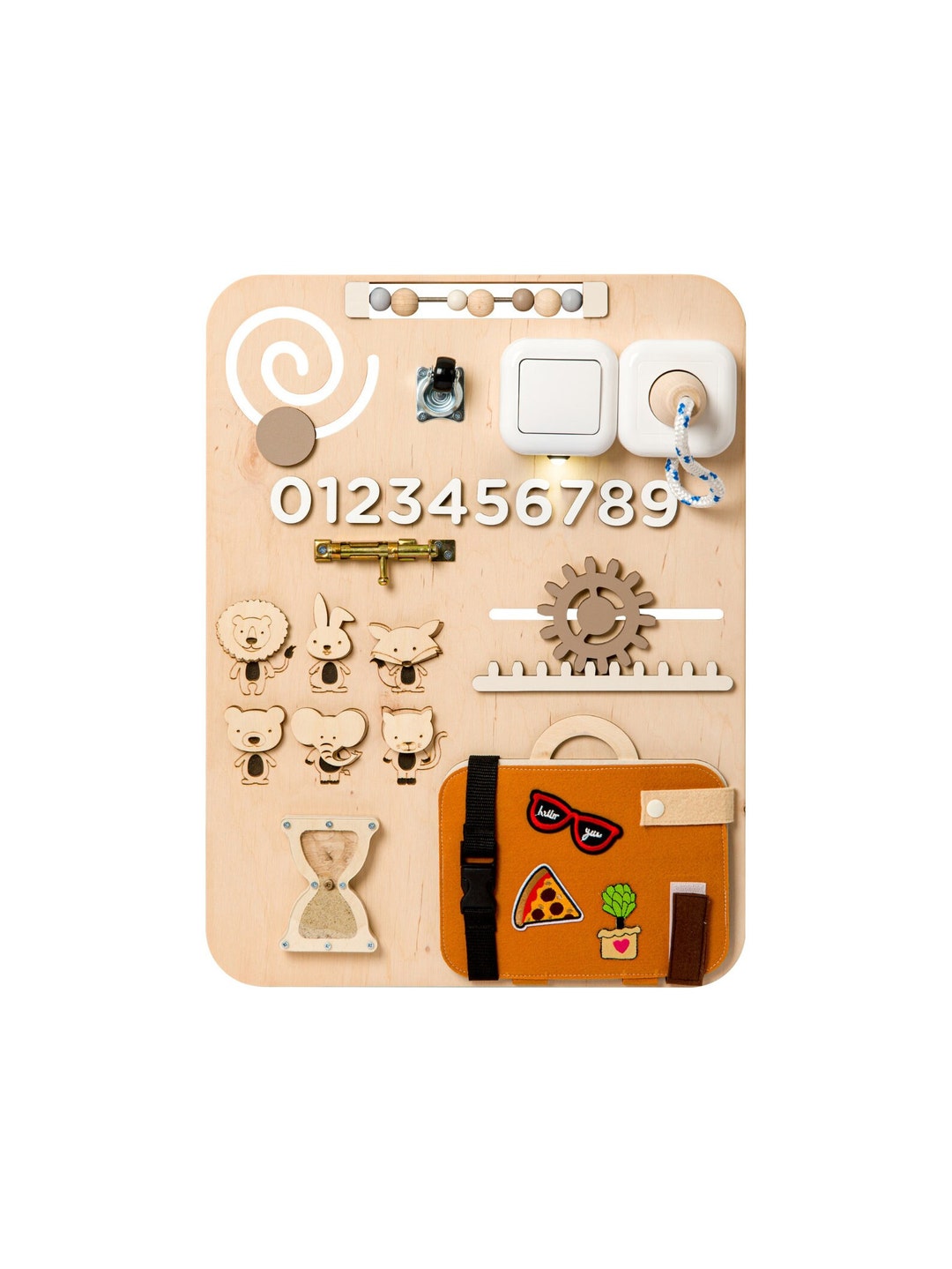 Activity Board With Name, Sensory Board, Personalized Toddler Gift ...