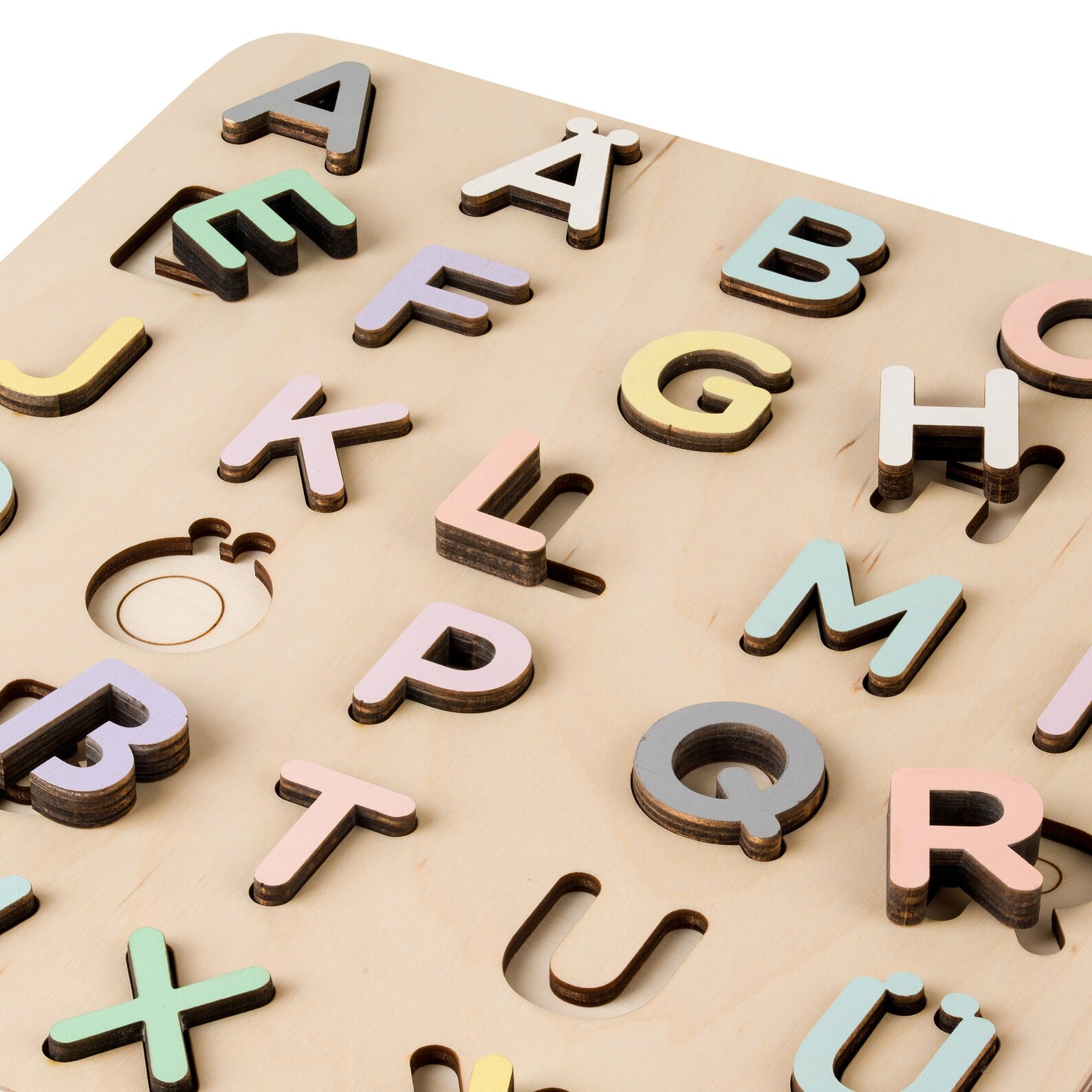 Wooden Puzzle for Kids German Alphabet Letters Educational - Etsy