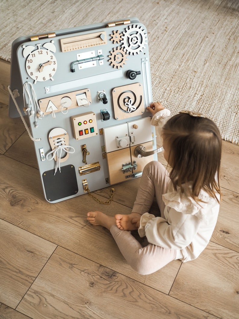 Double Busy Board Standing Busy Board Two Sided Board - Etsy