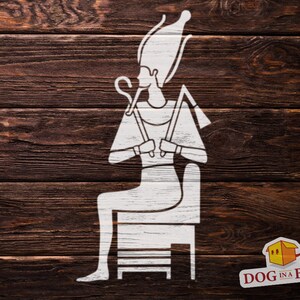 Egyptian God Stencil: Osiris. Egyptian Stencil, Osiris Stencil ...