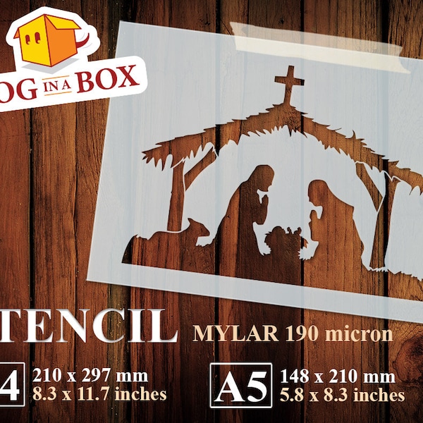 Nativity Stencil - Etsy