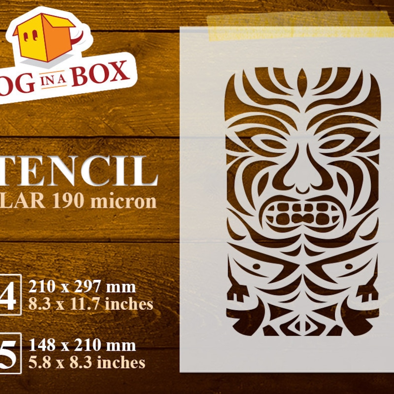 Tiki Stencils - Etsy