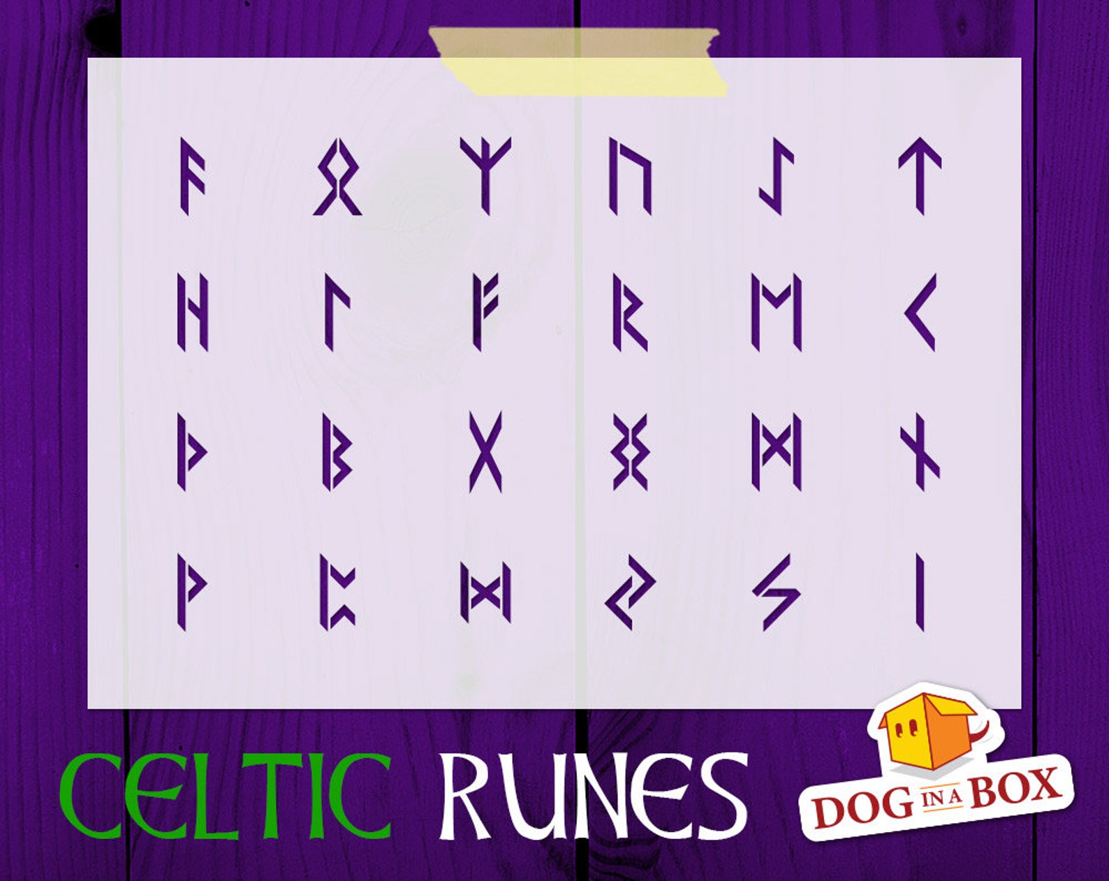 Runes Stencil N.2 Runic Stencil for Wood Signs and Stones. - Etsy