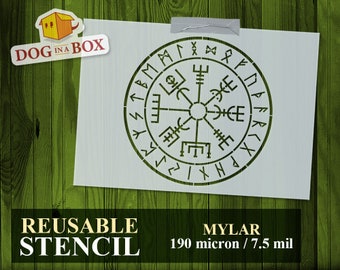 Home & Living Home Décor stencil for painting runic stencil Celtic ...