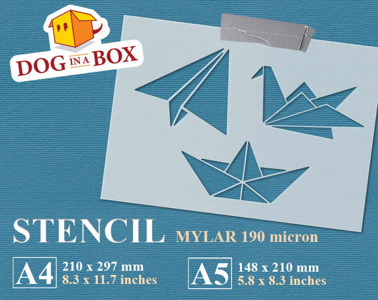 Paper Plane Stencil Origami Stencil Paper Boat Stencil Wall - Etsy