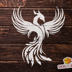 Phoenix Stencil N.5: Reusable Mylar for Painting, Wood, Fabric - Etsy
