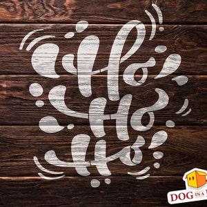 Ho Ho Ho Stencil, Christmas Stencil, Christmas Decor Stencil, Windows ...