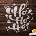 Ho Ho Ho Stencil, Christmas Stencil, Christmas Decor Stencil, Windows ...