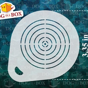 Target Stencils, Set of 3 Coffee Stencils, Shooting Range, Softair ...