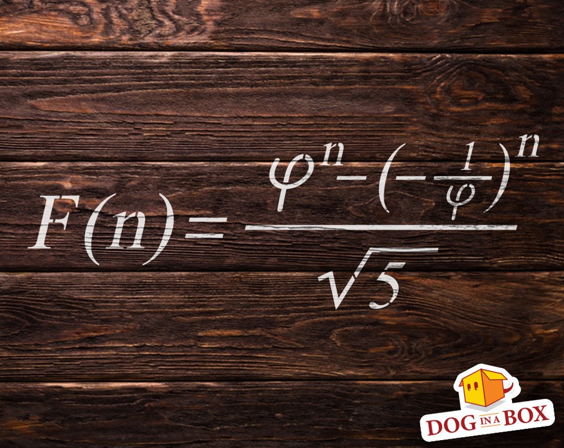 Fibonacci Sequence Stencil Fibonacci Stencil Geek Stencil - Etsy