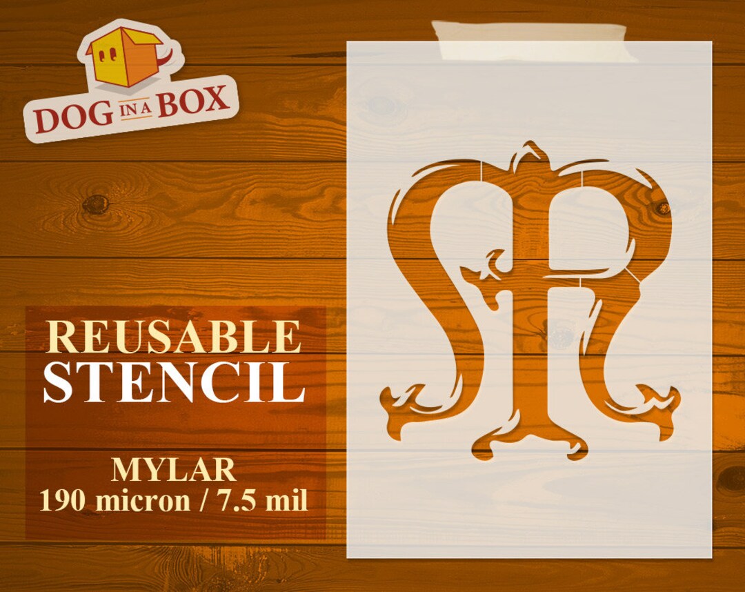 Virgin Mary Stencil N.3: Mary Marian Monogram Symbol Stencil for ...