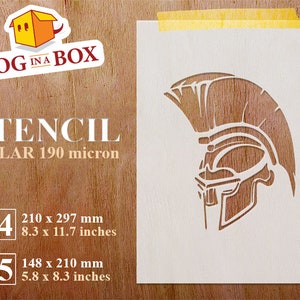 Spartan Stencil N.1 - Reusable Spartan Warrior Stencil, Legolas 300 ...