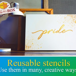 Pride Stencil - Reusable Stencil for Wood Signs, Fabrics and Walls ...