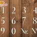 Set of 10 Individual Numbers Stencils N.14, Single Numbers Stencils ...