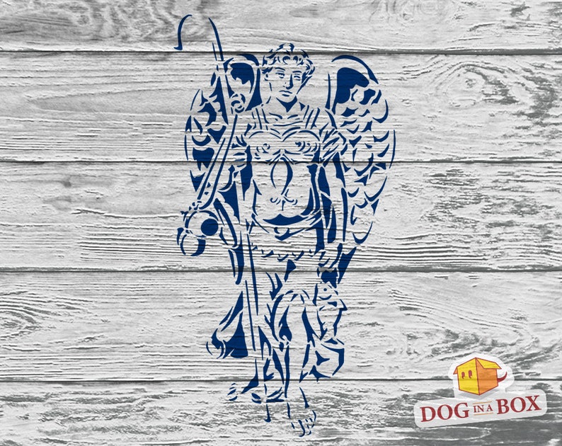 Saint Raphael Stencil N.1 Guardian Angel Stencil Archangel | Etsy