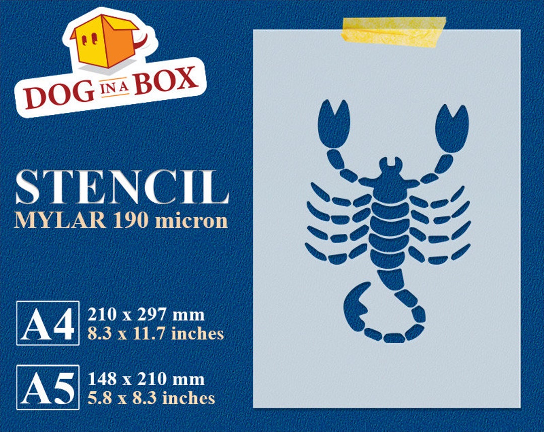 Scorpio Stencil, Zodiac Stencil, Tribal Stencils for Painting, Stencil ...