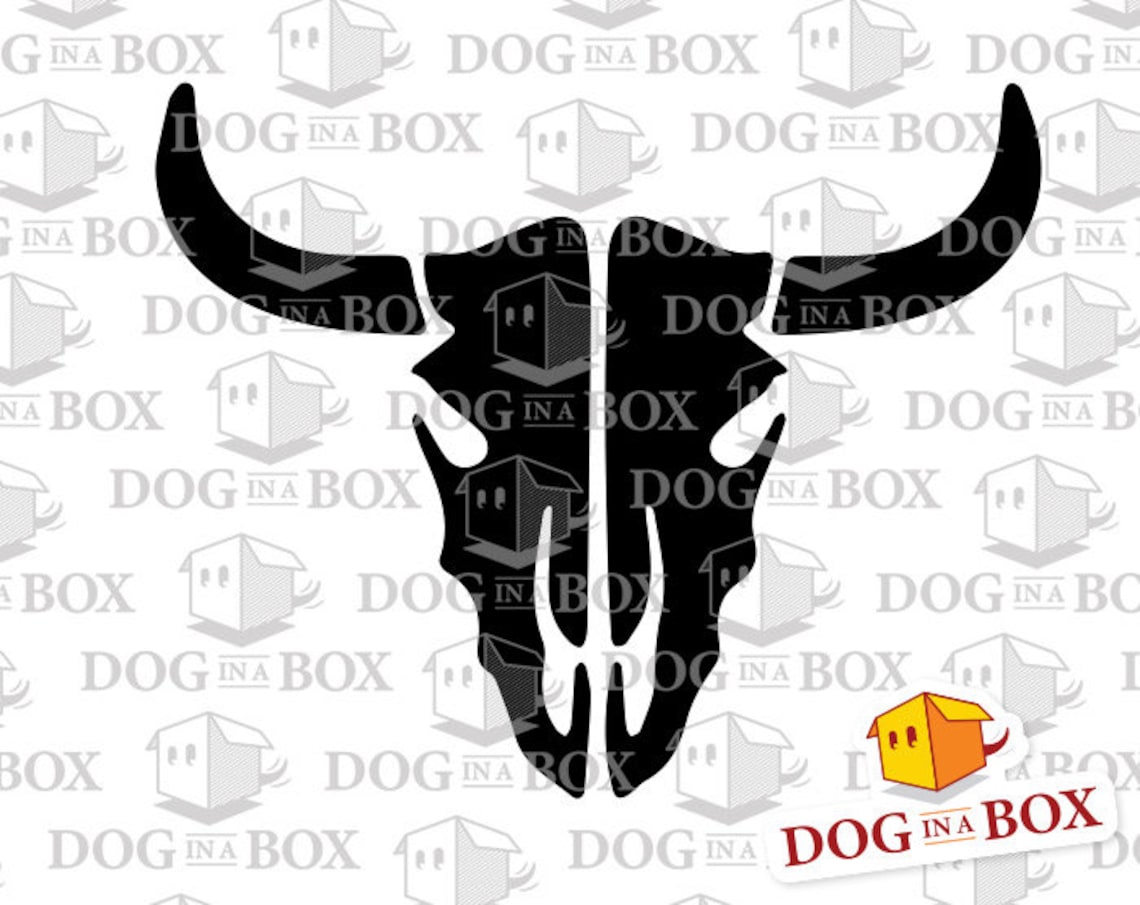 Bull's Skull Stencil Farm Stencil Skull Stencil Wall - Etsy
