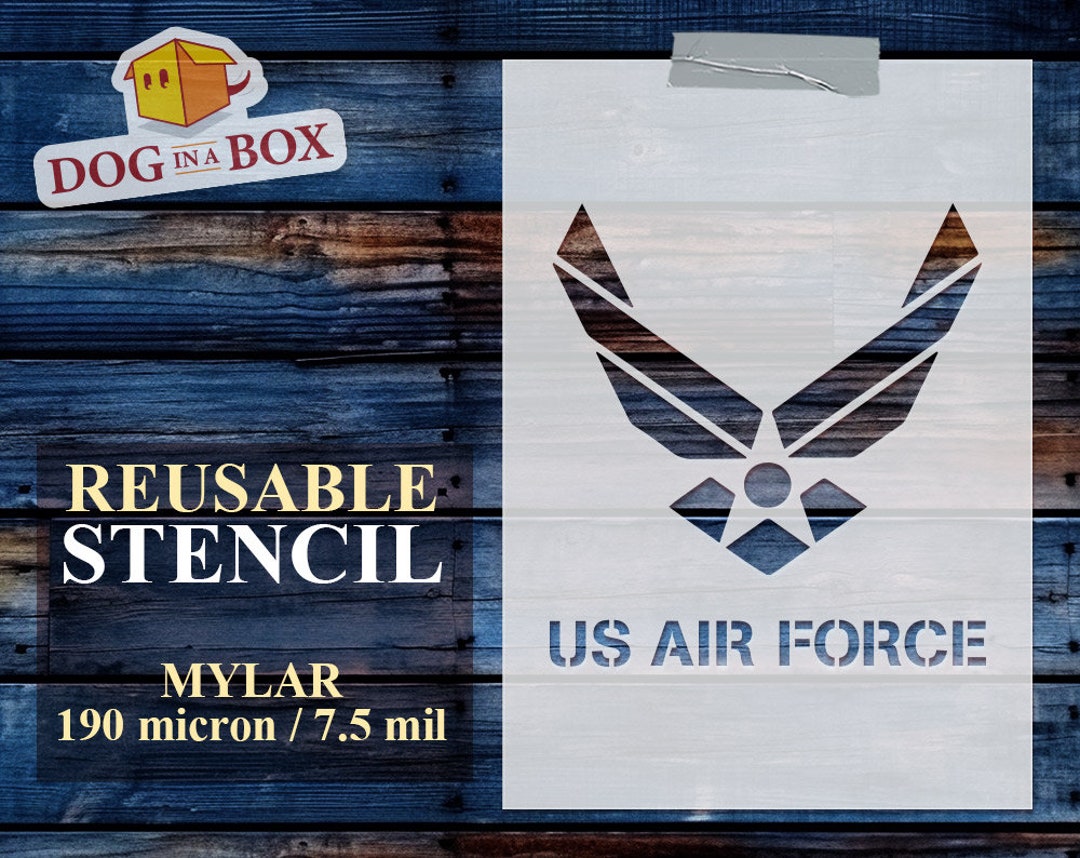 US Air Force Logo Stencil N.1: Reusable Stencil for Painting on Walls ...
