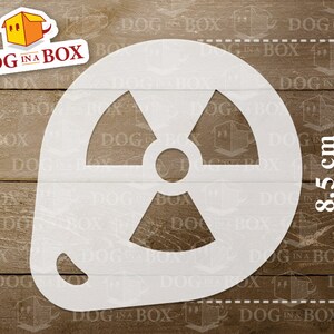 Radioactive Stencils Set, 3 Coffee Stencils, Nuclear Stencil, Gas Mask ...
