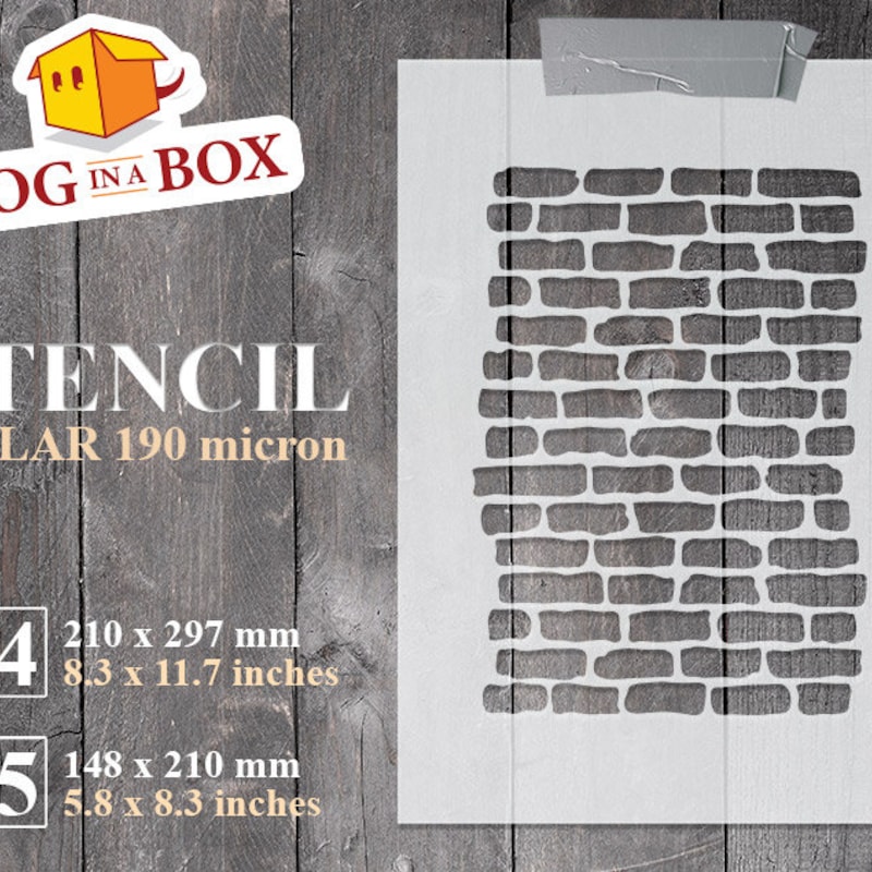 Brick Stencil - Etsy
