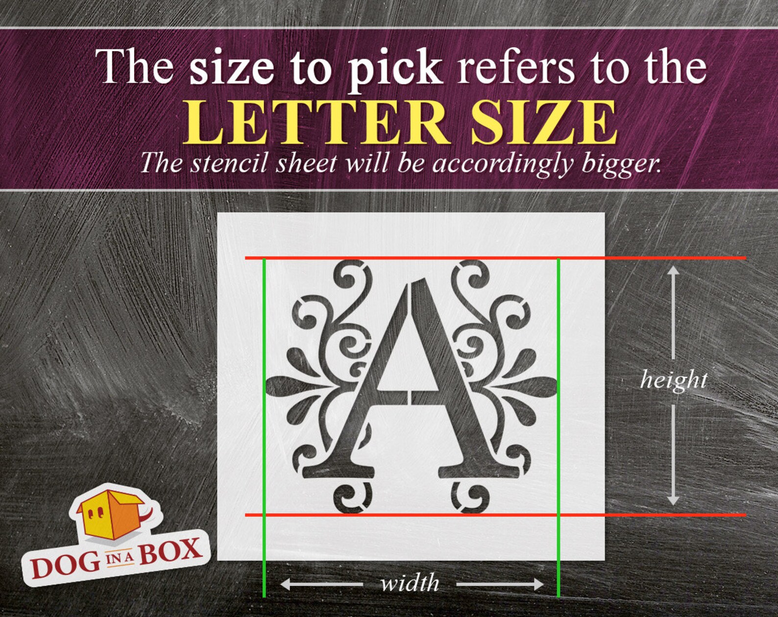 Initials Stencils Individual Alphabet Stencils. Reusable - Etsy