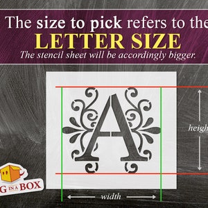 Initials Stencils Individual Alphabet Stencils. Reusable - Etsy