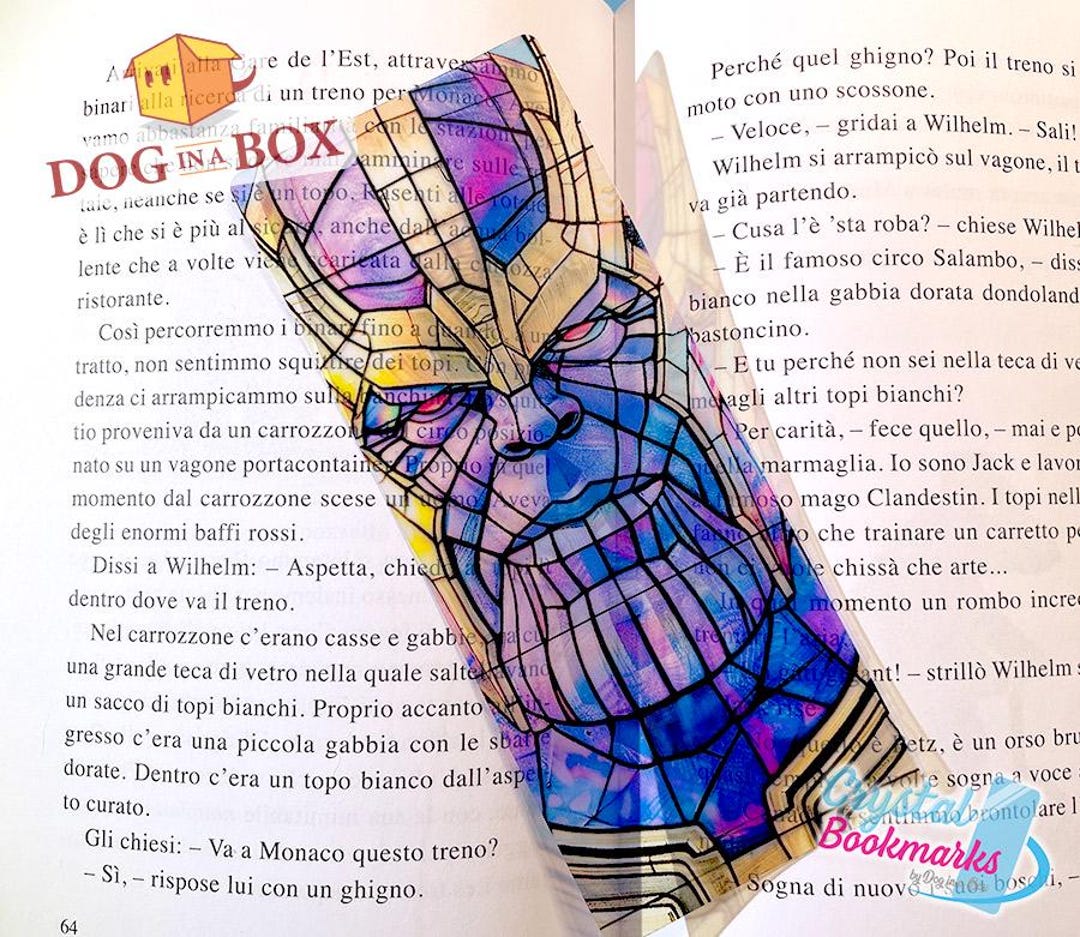 Villain Bookmark N.1 - Handmade Transparent Bookmark | Stained Glass ...