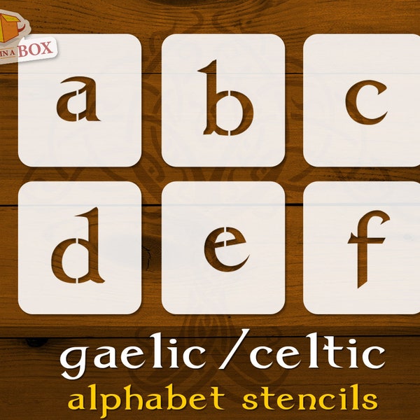 Gaelic Alphabet - Etsy