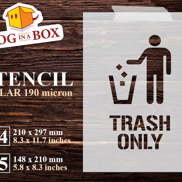 Wood Trash Bin - Etsy