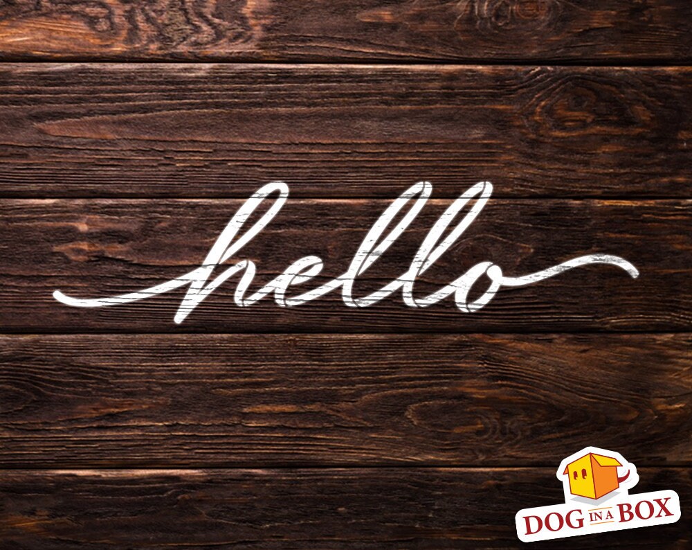 Hello Stencil Reusable Stencil for Wood Signs Fabrics and | Etsy