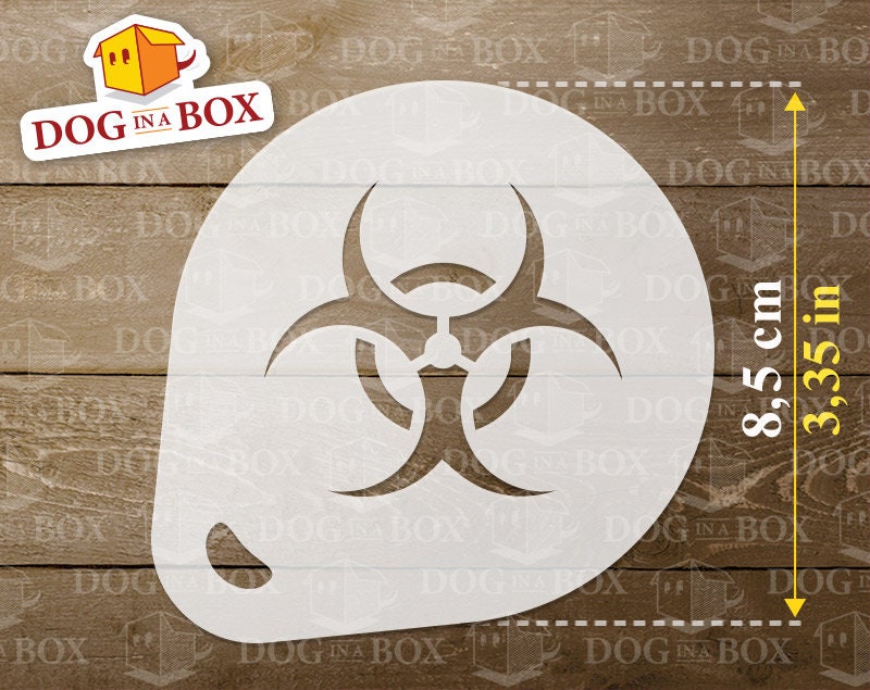 Radioactive Stencils Set 3 Coffee Stencils Nuclear Stencil - Etsy