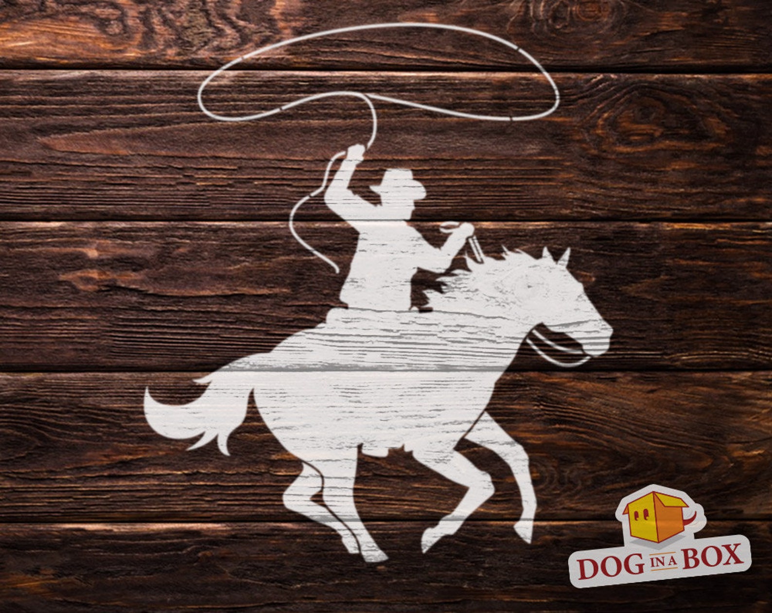 Cowboy Stencil N.2: Reusable Western Stencil for Painting on Walls ...