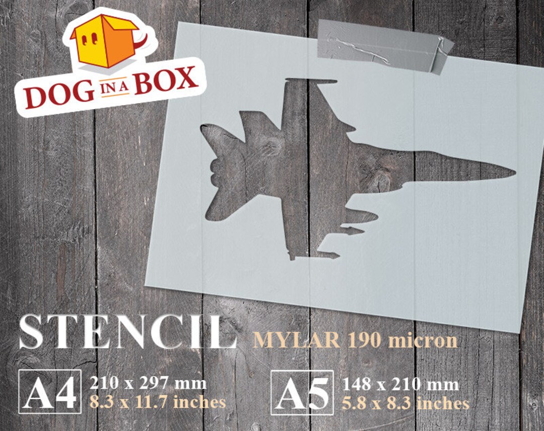 Aircraft Stencil N.1 - Reusable Airforce Stencil, Military Stencil ...