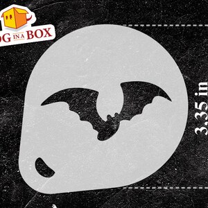 Bats Stencils N.1 - Set of 3 Stencils. Reusable Stencils for Cookies, Coffee, Cappuccino, Face ...