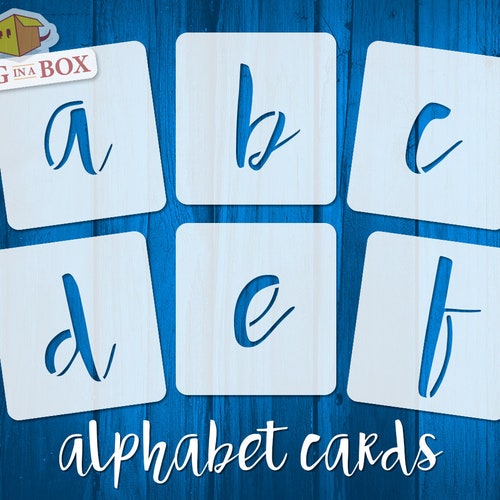 Alphabet Stencils Font N.18 Uppercase. Individual Letters A - Etsy