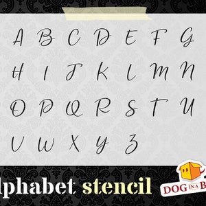 Alphabet Stencil N.10 - Uppercase Letters Stencil. Font Stencil ...