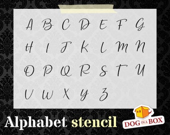 Alphabet Stencil N.18 Uppercase Letters Stencils. Font | Etsy