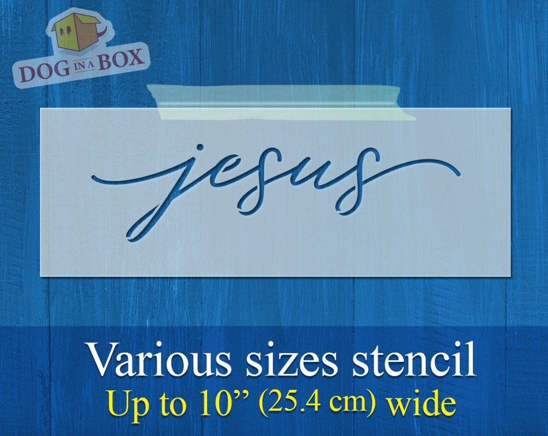 Jesus Stencil: Reusable Stencil for Wood Signs, Painting on Walls ...