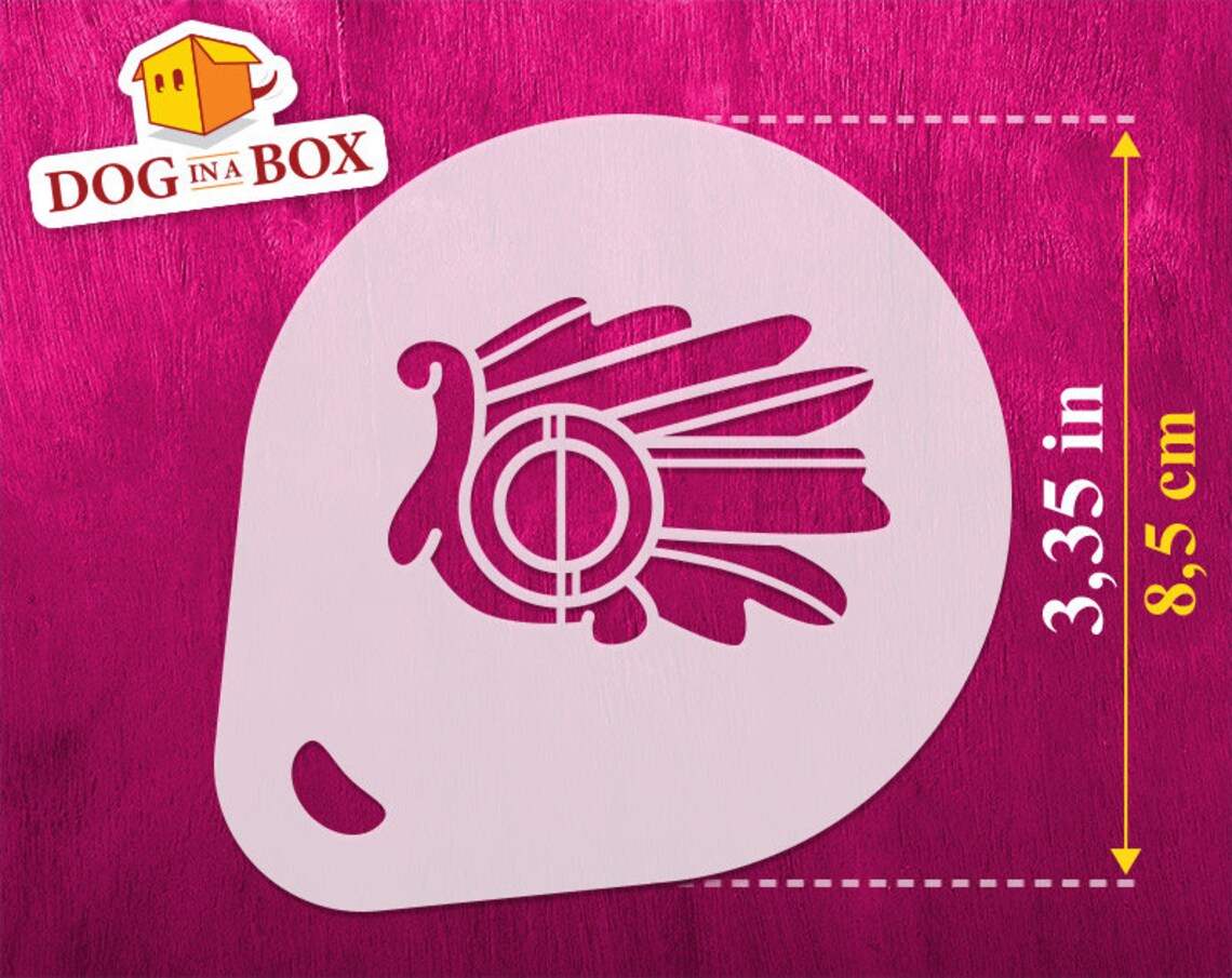 Aztec Symbols Cookie Stencil Set N.1 Set of 6 Aztec Stencil | Etsy