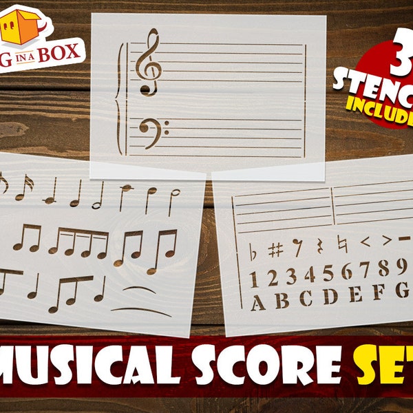 Music Note Stencil - Etsy