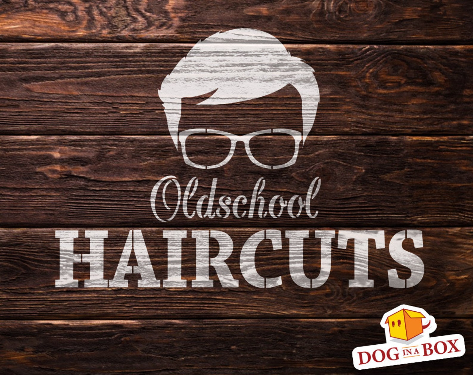 Barber Shop Stencil N.3: Reusable Stencil for Hair Saloons Decor and ...