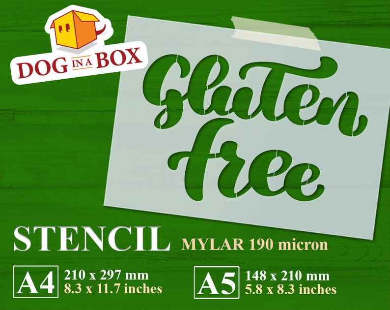 Gluten Free Stencil Farm Stencil Farm Food Stencil Bio Food - Etsy