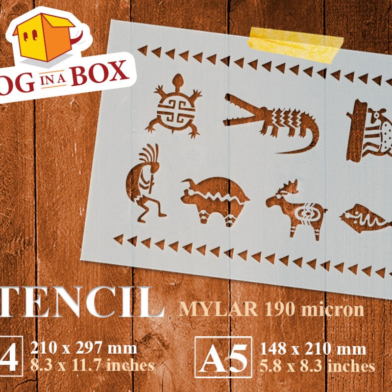 Pueblo Native Painting - Etsy UK