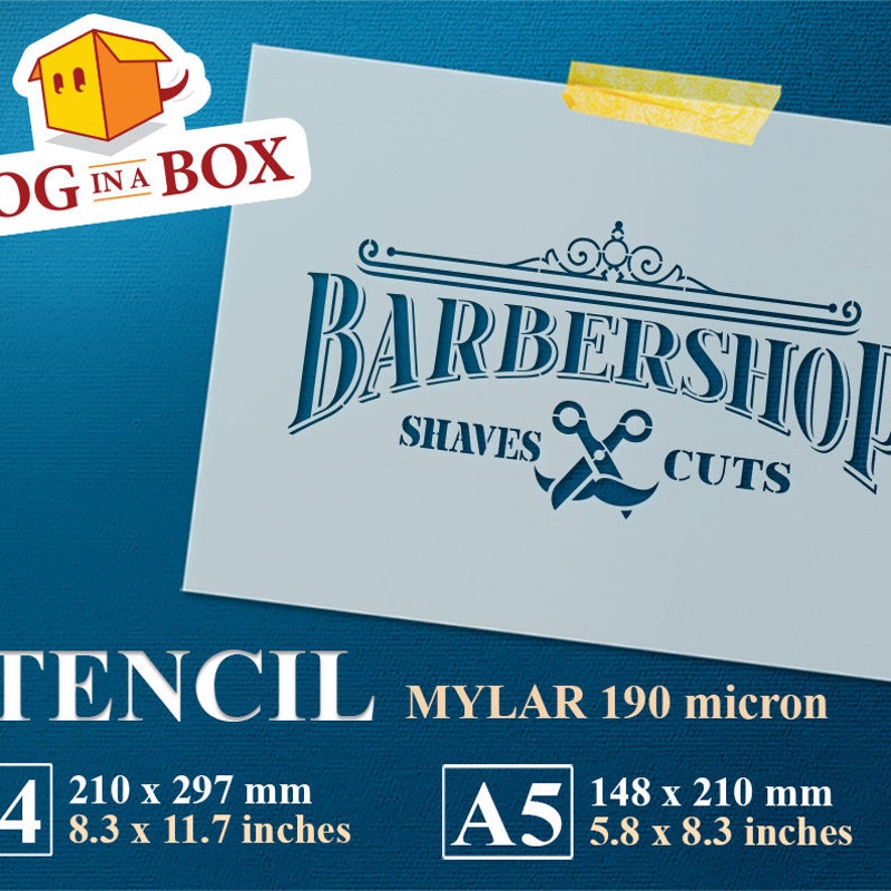 Barber Stencil - Etsy