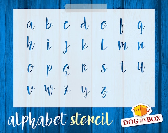 Alphabet Stencil N.18 Lowercase Letters Stencils. Font - Etsy